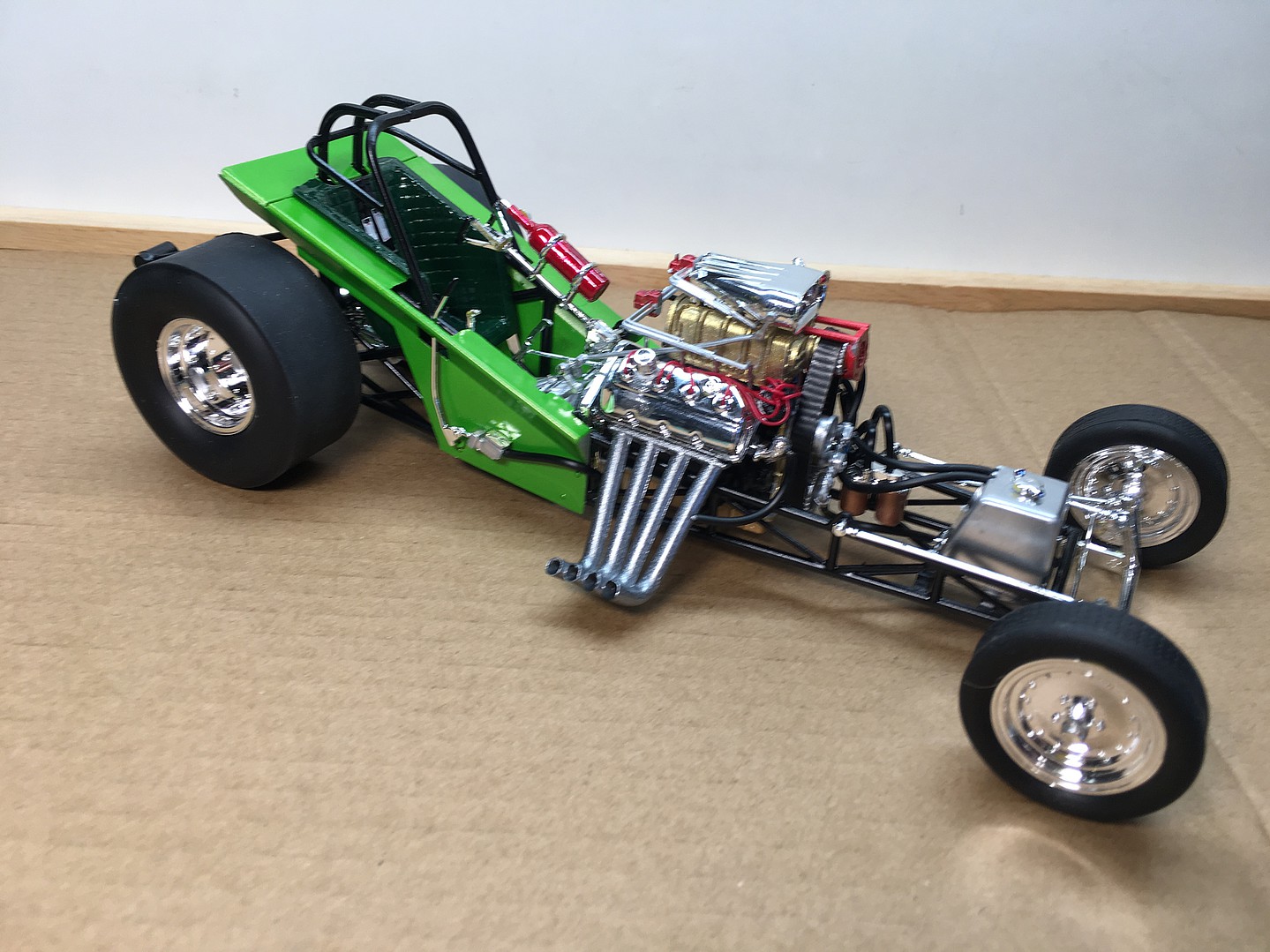 Chevy Vega Funny Car (The Green Elephant) -- Plastic Model Car Kit -- 1 ...