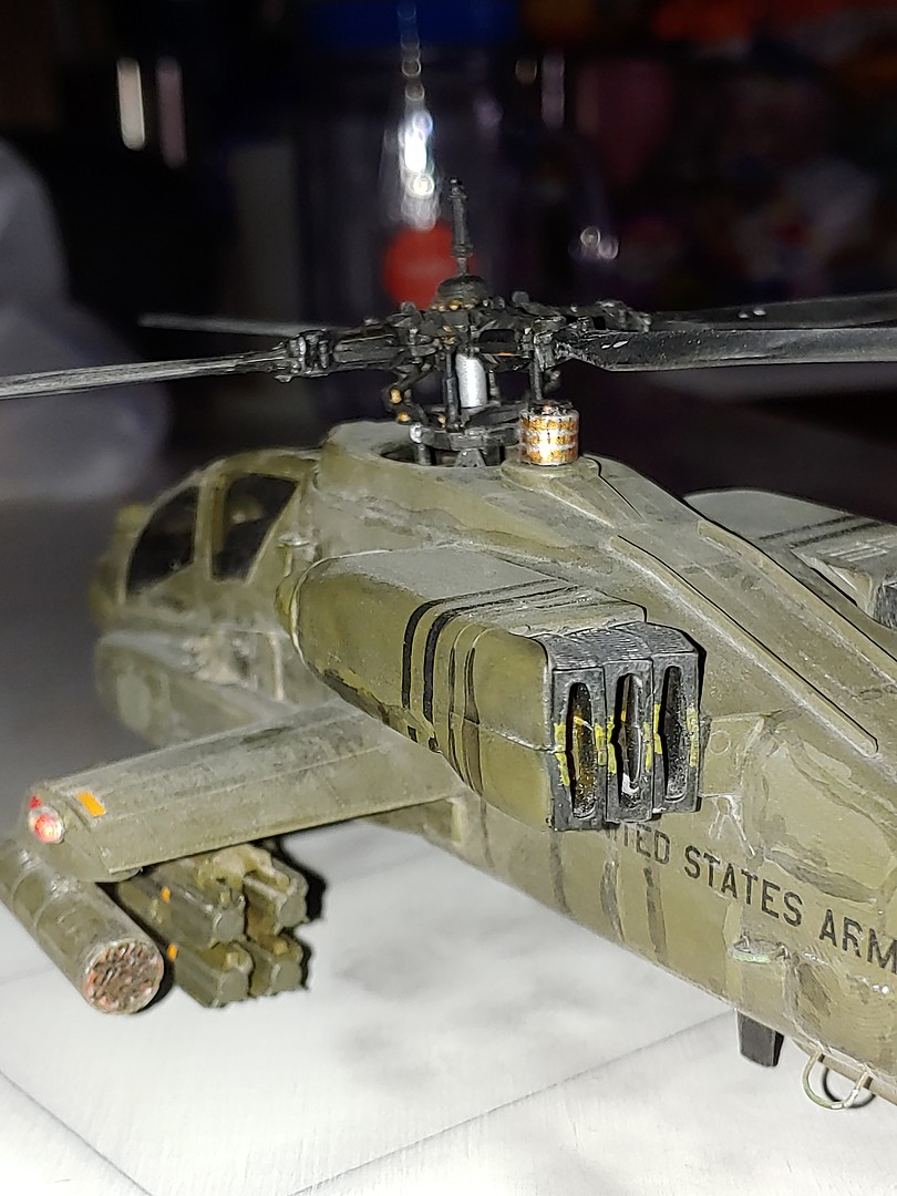 AH-64 Apache -- Plastic Model Helicopter Kit -- 1/48 Scale -- #855443 ...