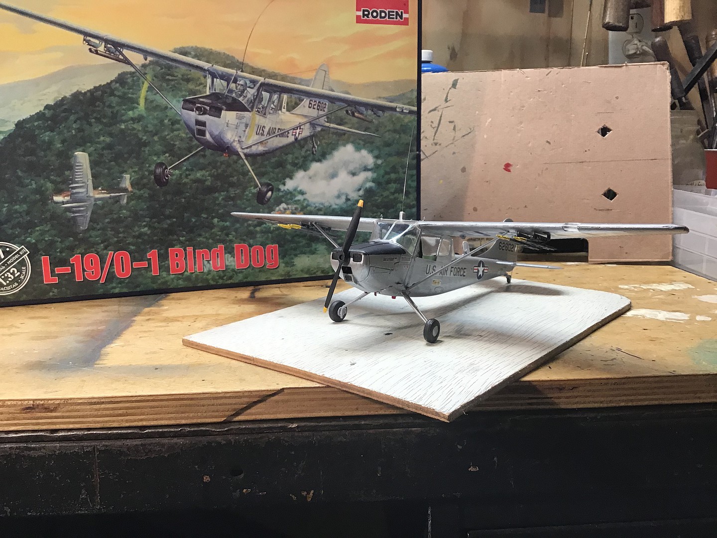 L19/01 Bird Dog USAF -- Plastic Model Airplane Kit -- 1/32 Scale -- # ...