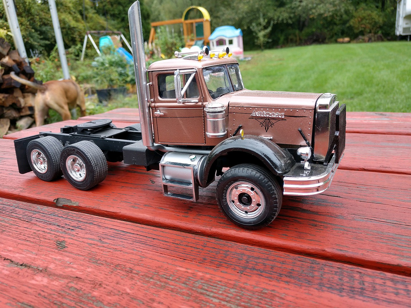 Autocar A64B Semi Tractor -- Plastic Model Truck Kit -- 1/25 Scale ...