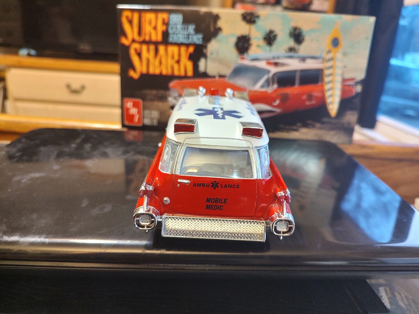 1959 Cadillac Ambulance -- Plastic Model Car Vehicle Kit -- 1/25 Scale ...