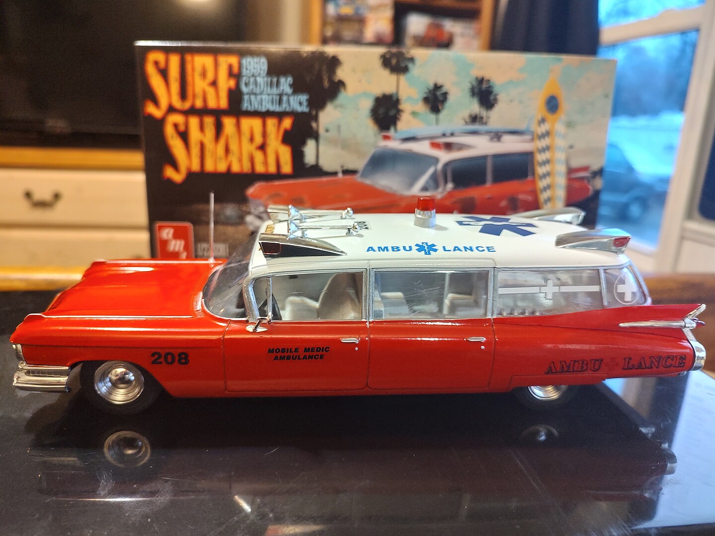 1959 Cadillac Ambulance -- Plastic Model Car Vehicle Kit -- 1/25 Scale ...