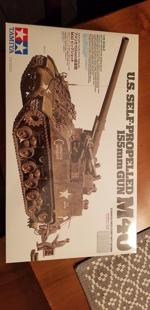 Gallery Pictures Tamiya US Self-Propelled 155mm Gun M40 Plastic Model ...