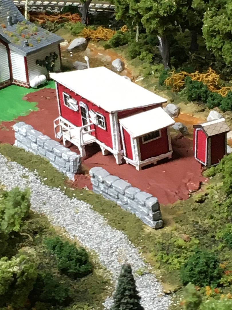 Joe's Cabin w/Outhouse - Laser-Cut Wood Kit -- N Scale Model Railroad ...