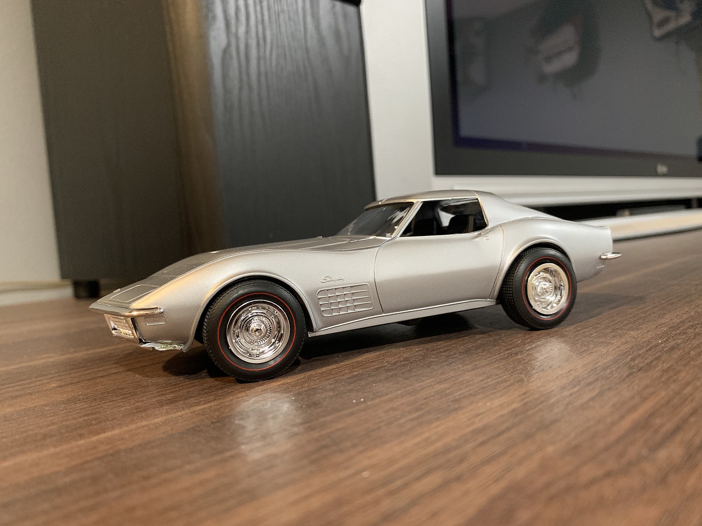Gallery Pictures AMT 1970 Chevy Corvette Coupe Plastic Model Car Kit 1/ ...