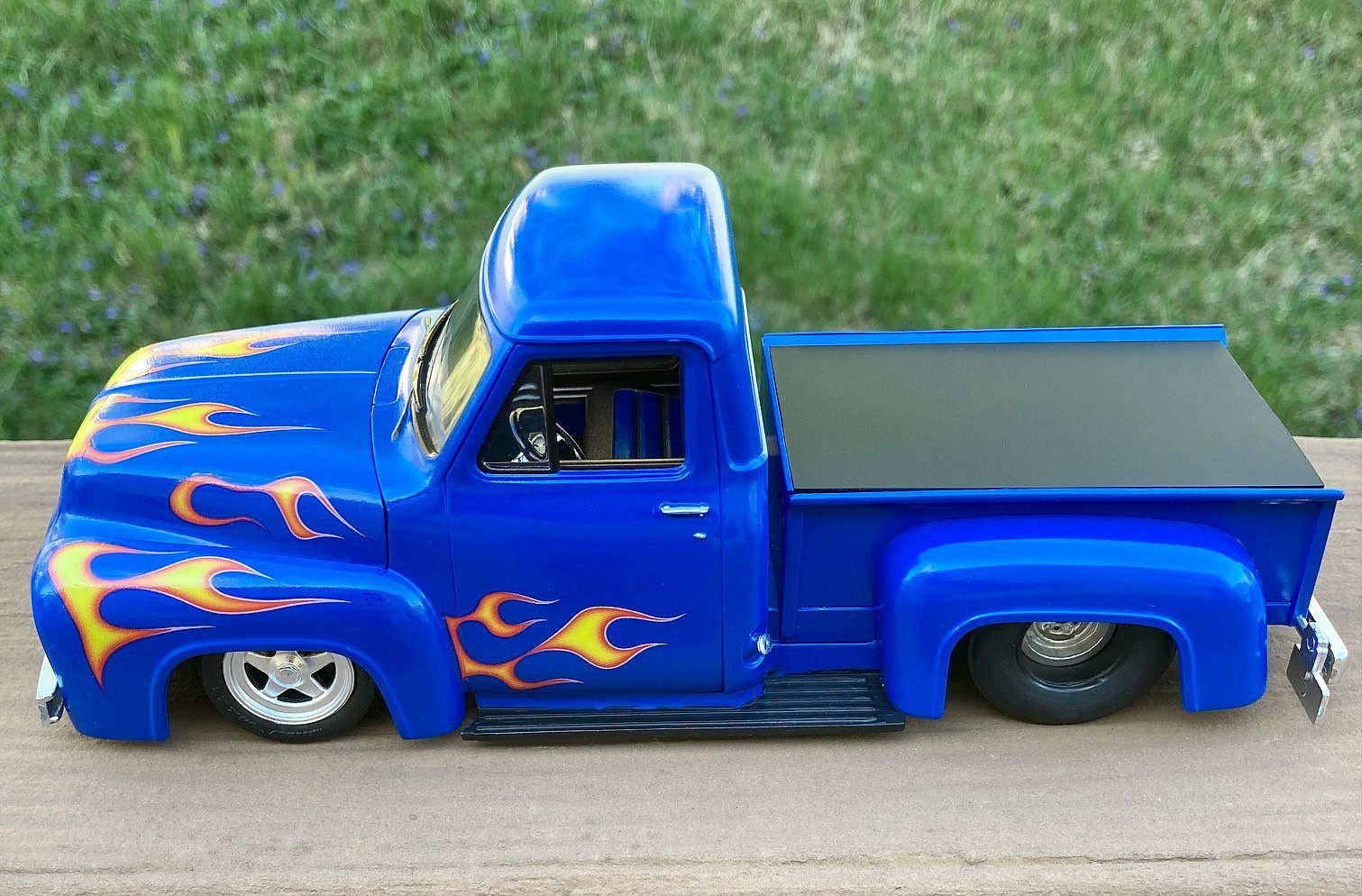 1955 Ford F-100 Pickup Street Rod -- Plastic Model Truck Kit -- 1/24 ...