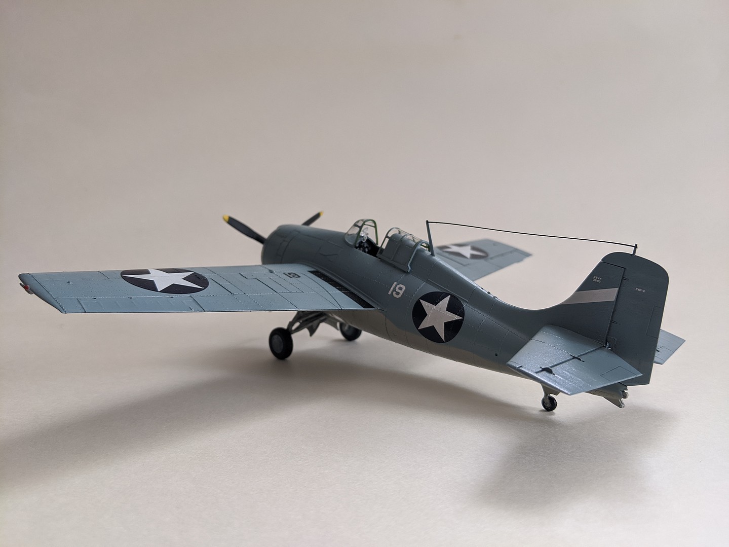 Grumman F4F-4 Wildcat Fighter Aircraft -- Plastic Model Airplane Kit ...