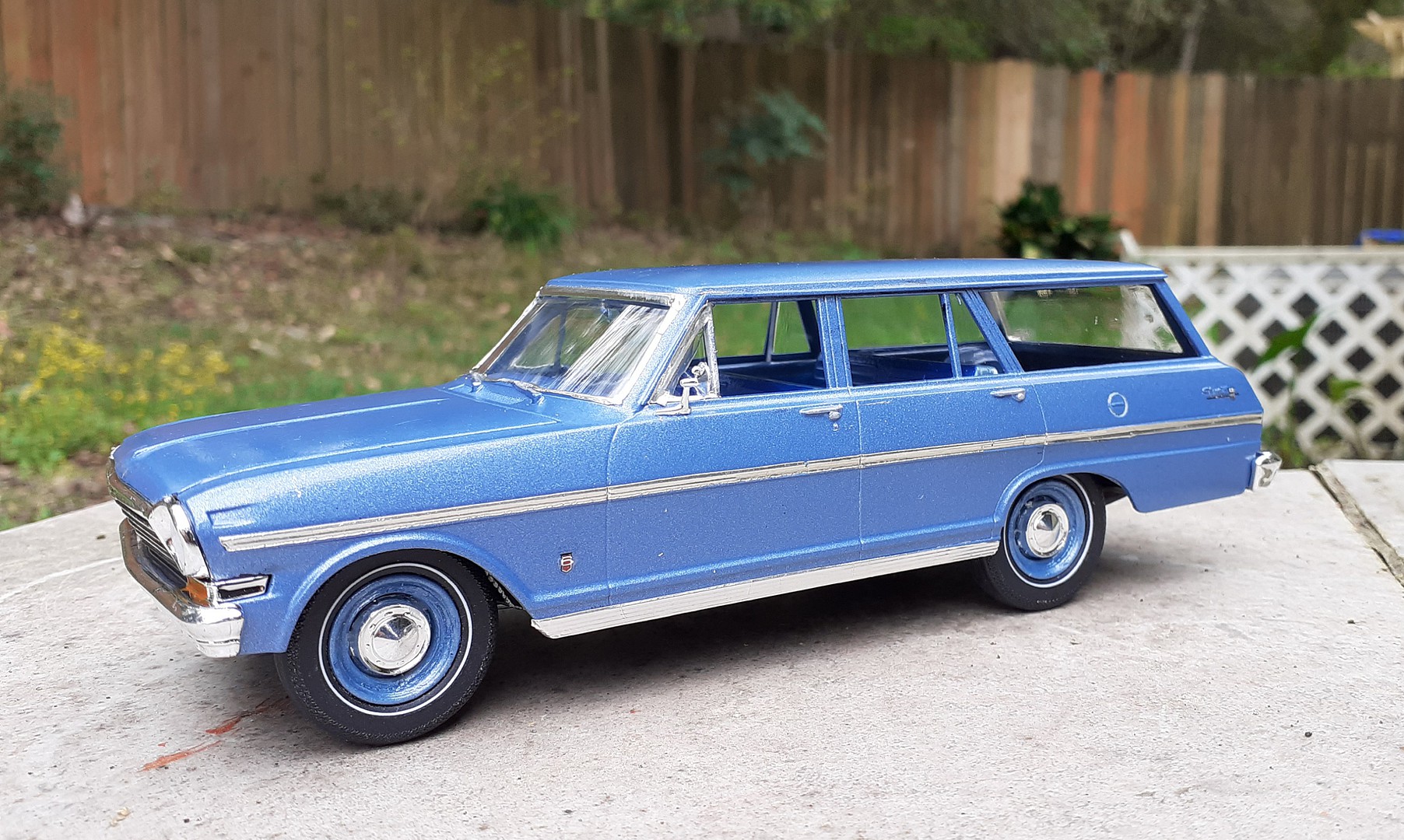 Gallery Pictures AMT 1963 ChevyII Station Wagon w/Trailer Plastic Model ...