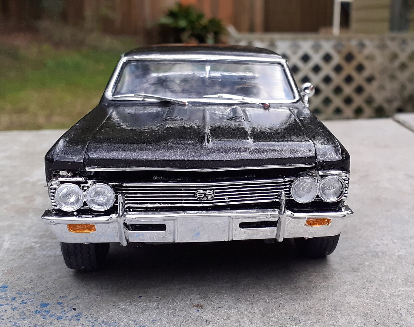 1966 Chevy Chevelle SS Car -- Plastic Model Car Vehicle Kit -- 1/25 ...