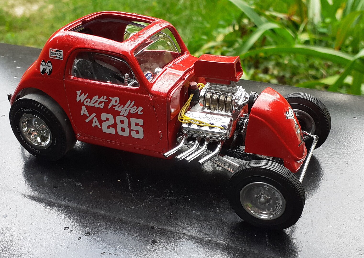 Fiat Double Dragster -- Plastic Model Car Vehicle Kit -- 1/25 Scale ...