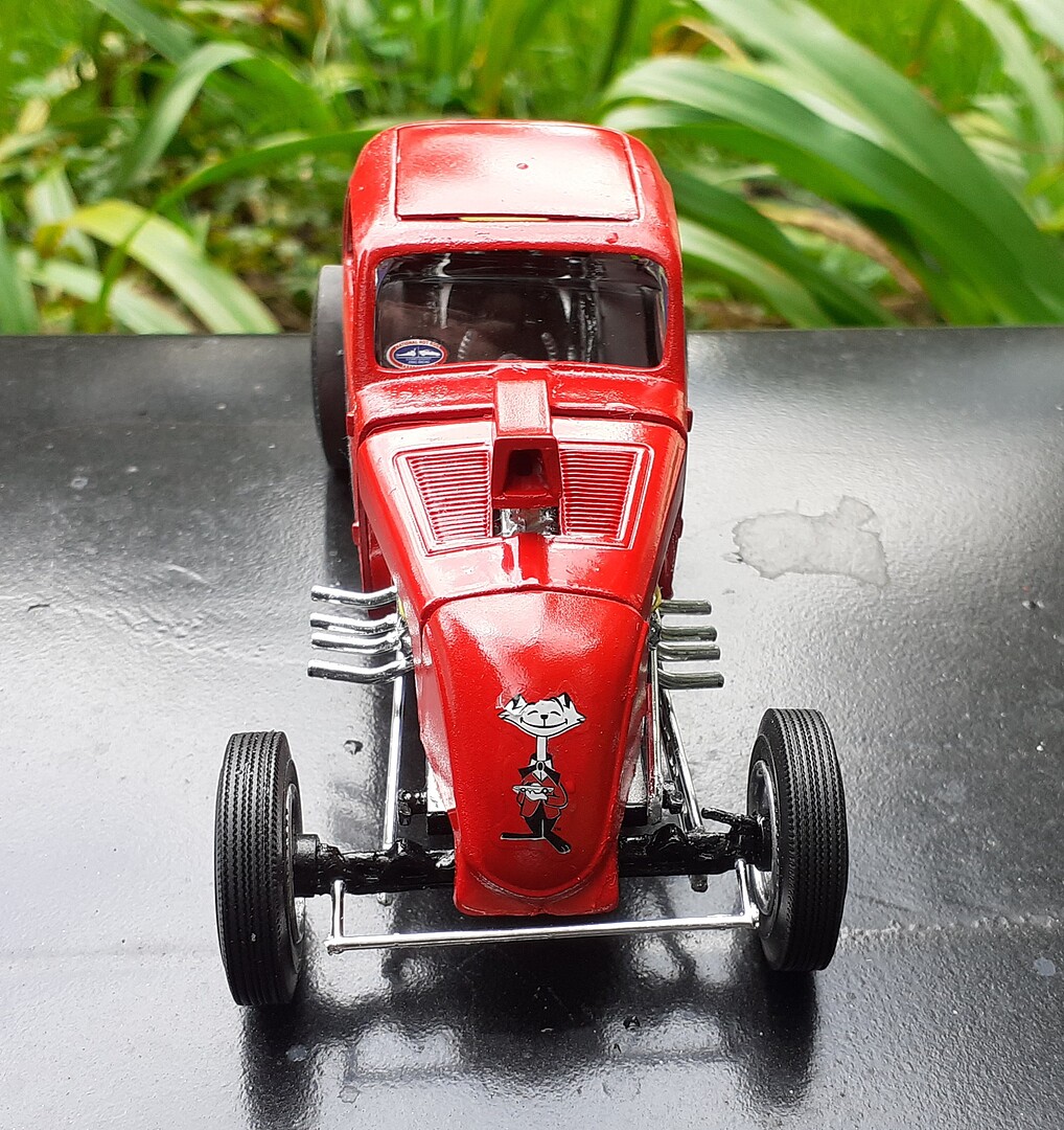 Fiat Double Dragster -- Plastic Model Car Vehicle Kit -- 1/25 Scale ...