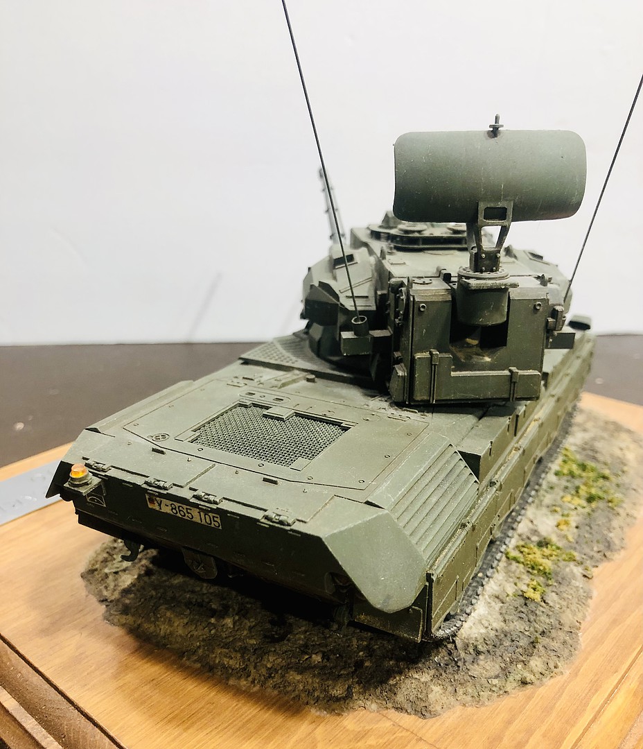 West German Lfakpanzer Gepard Tank -- Plastic Model Military Vehicle ...