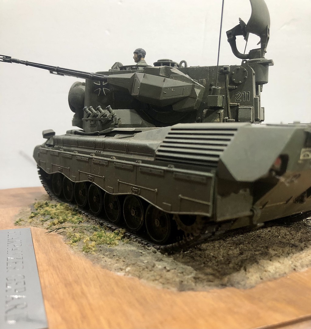 West German Lfakpanzer Gepard Tank -- Plastic Model Military Vehicle ...