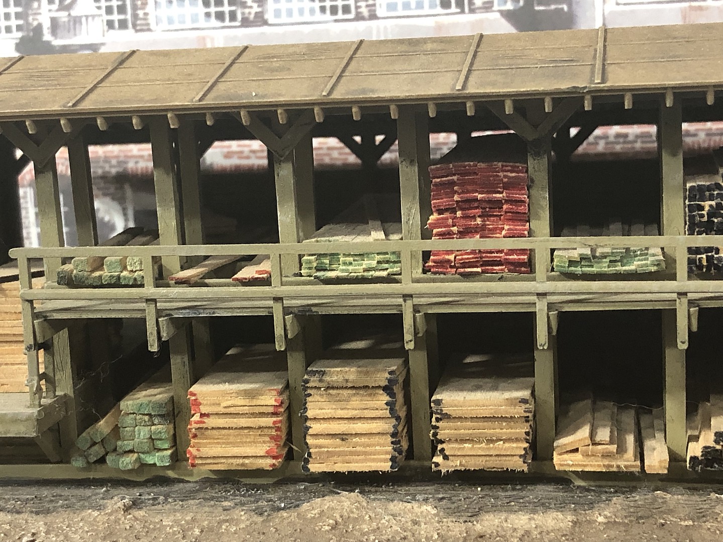 Lumber Yard & Office Kit -- HO Scale Model Railroad Building -- #750 ...