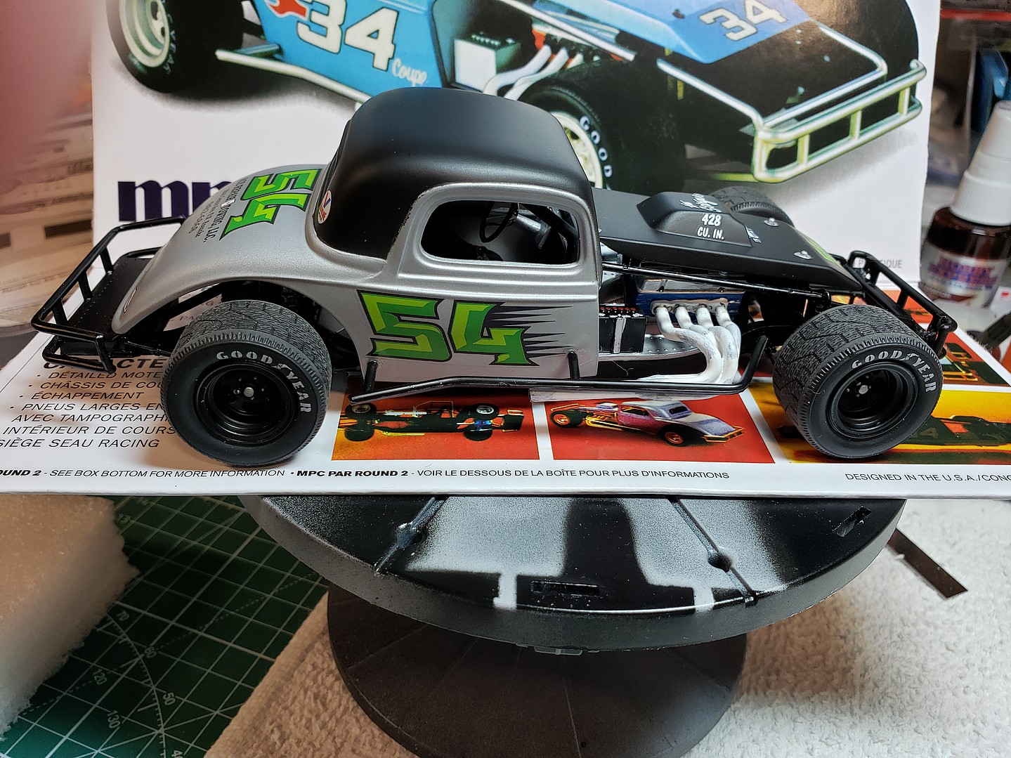 '34 Slammer Modified 2T -- Plastic Model Car Vehicle Kit -- 1/25 Scale ...