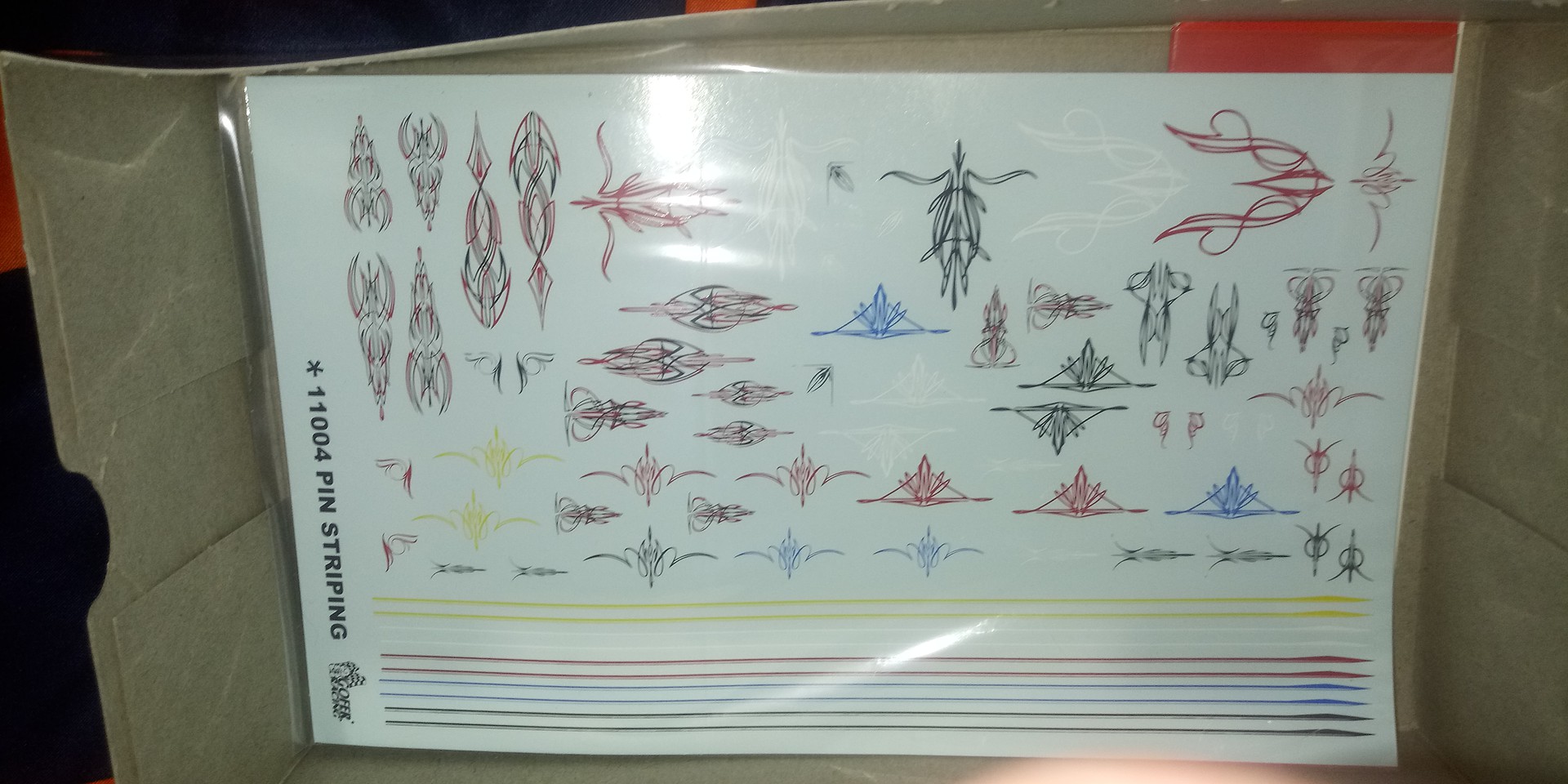 Pinstriping -- Plastic Model Vehicle Decal -- 1/24 Scale -- #11004 ...