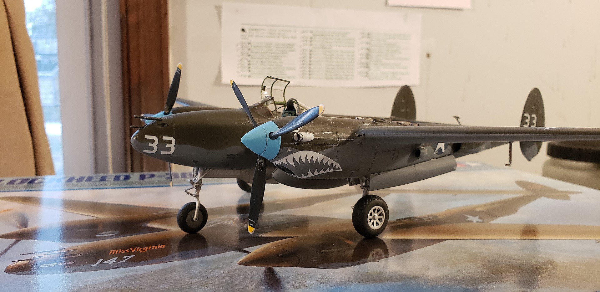 Lockheed P-38 F/G Lightning -- Plastic Model Airplane Kit -- 1/48 Scale ...