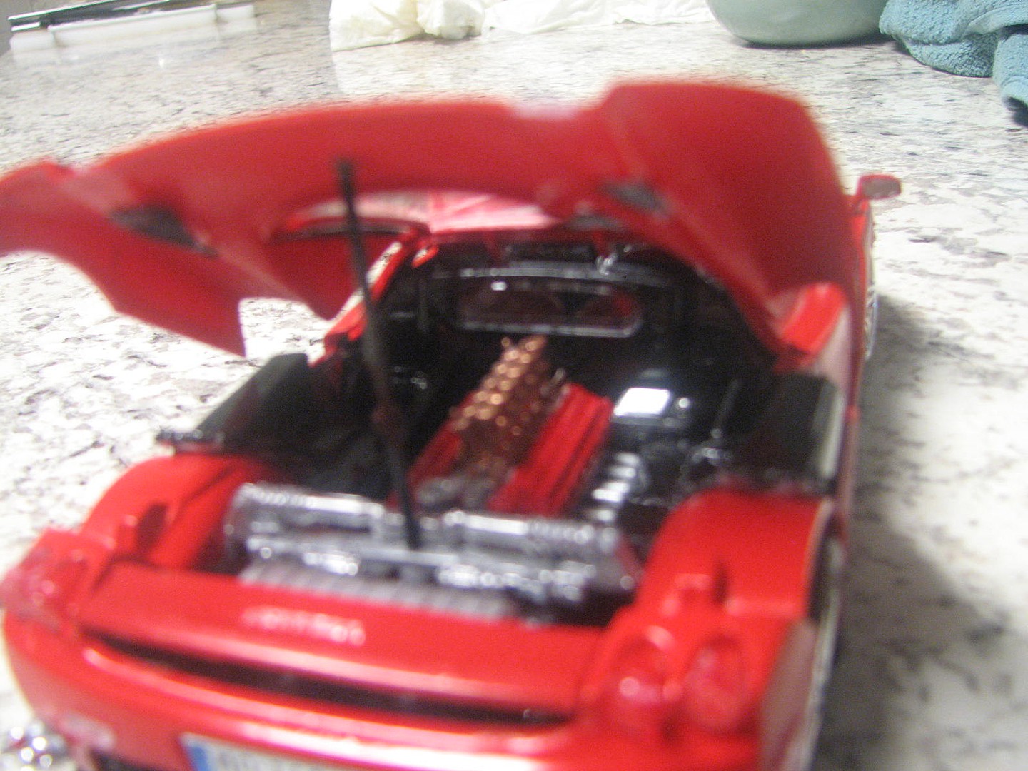 Enzo Ferrari w/Detail Up Parts Supercar Sportscar -- Plastic Model Car ...