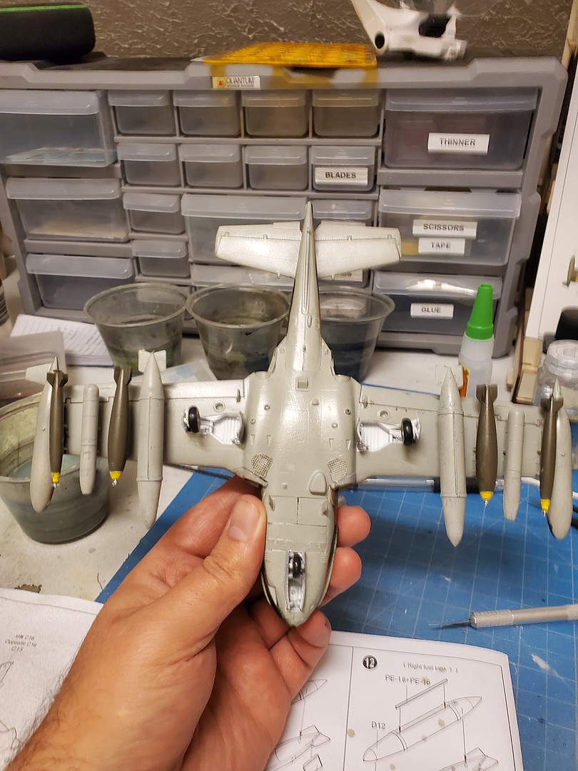 US A-37B Dragonfly Light Ground Attack Aircraft -- Plastic Model ...