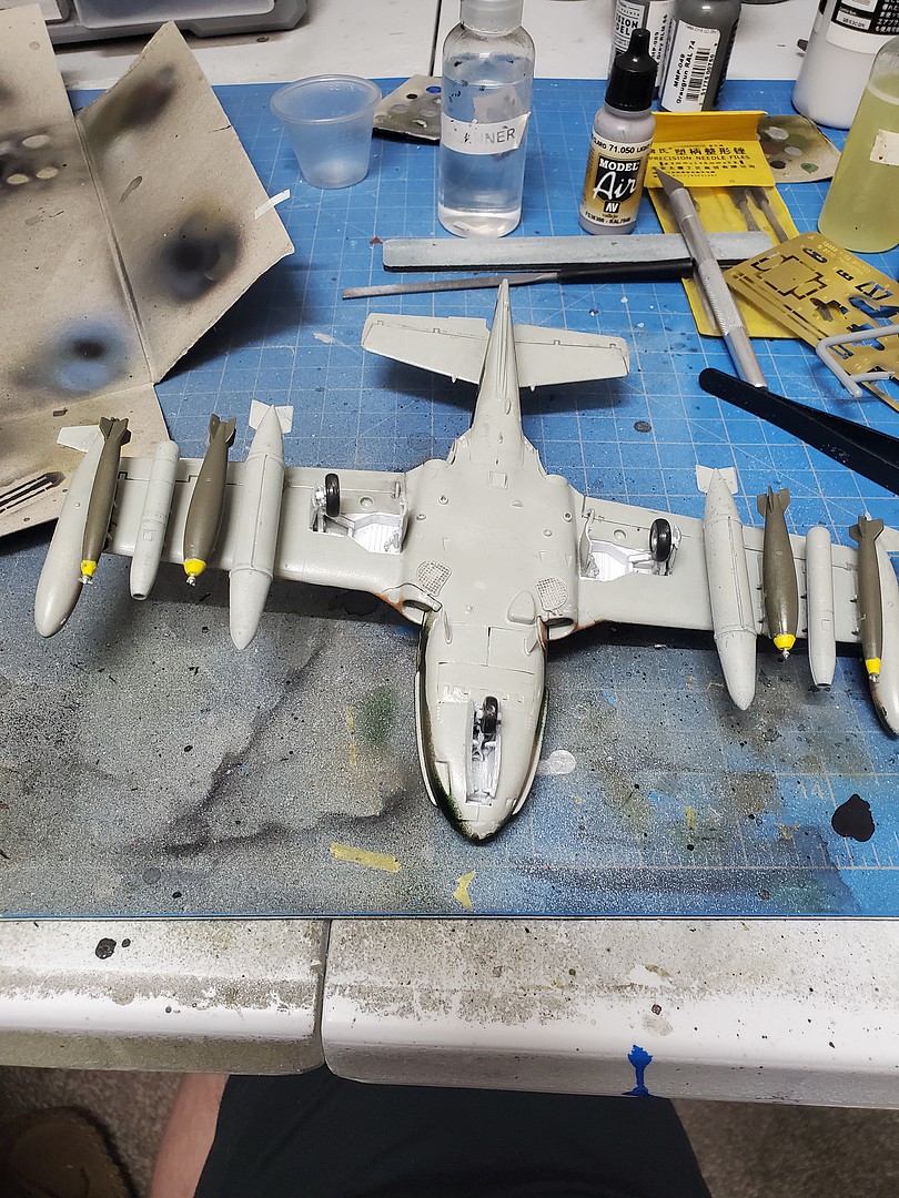 US A-37B Dragonfly Light Ground Attack Aircraft -- Plastic Model ...