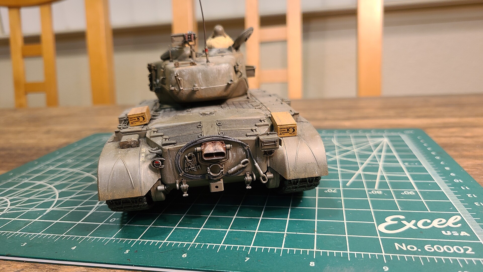 US Med Tank M26 Pershing T26E3 -- Plastic Model Military Vehicle Kit ...