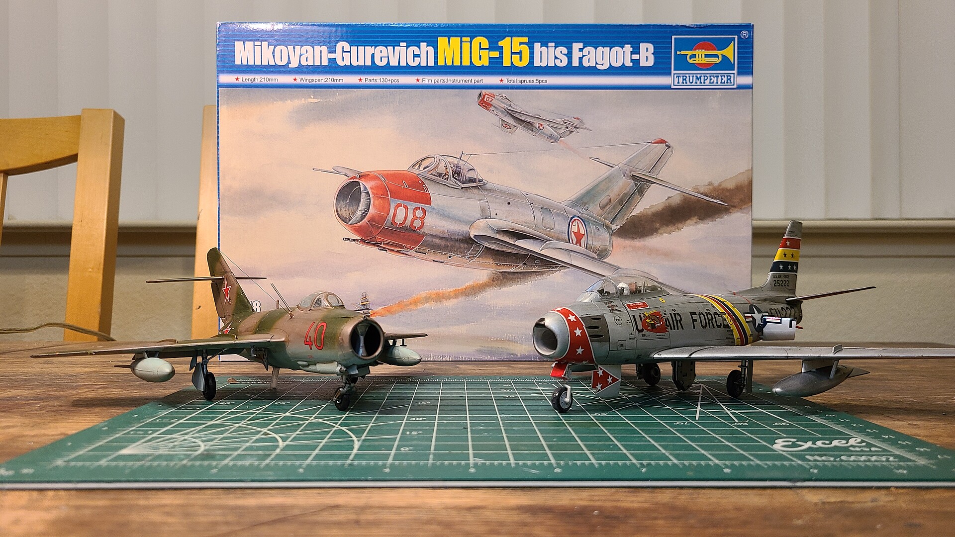 Mig15 Bis Fagot B Fighter Aircraft -- Plastic Model Airplane Kit -- 1/ ...