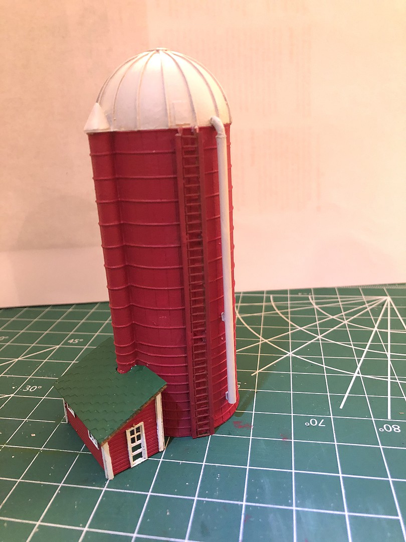 Farm Silo w/Shed Kit -- N Scale Model Railroad Building -- #620 ...