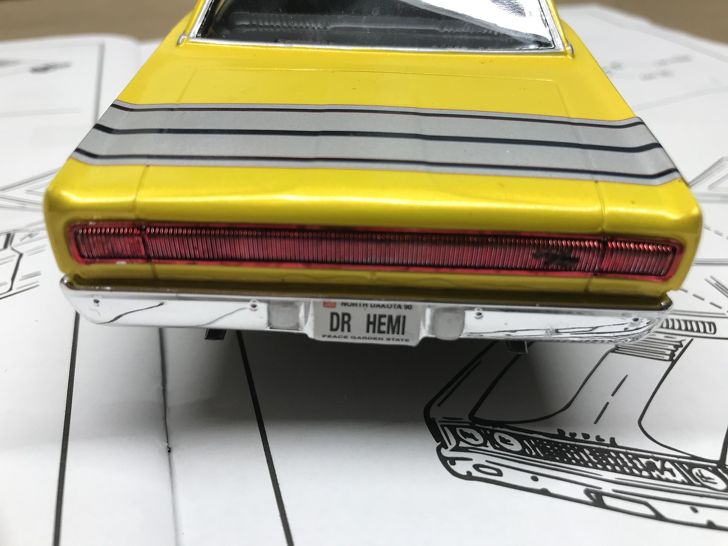 1967 Foose Designed Dodge Coronet -- Plastic Model Car Kit -- 1/25 ...