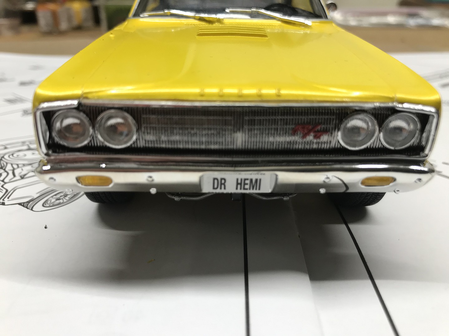 1967 Foose Designed Dodge Coronet -- Plastic Model Car Kit -- 1/25 ...