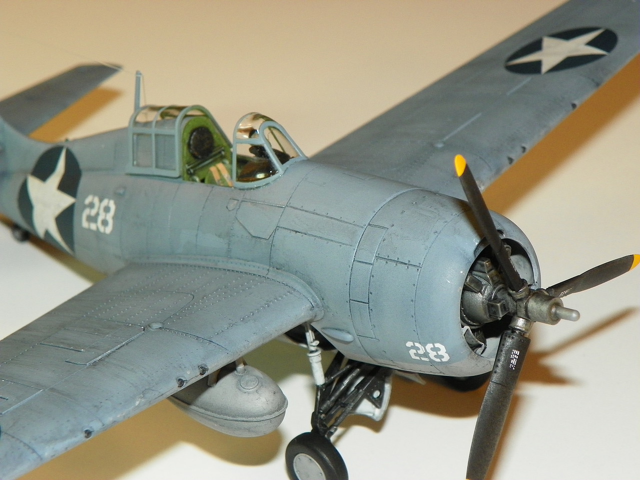 Grumman F4F-4 Wildcat Fighter Aircraft -- Plastic Model Airplane Kit -- 1/48 Scale -- #61034 ...