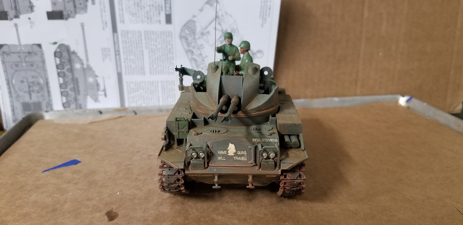 US Gun M42 Duster -- Plastic Model Tank Kit -- 1/35 Scale -- #35161 ...