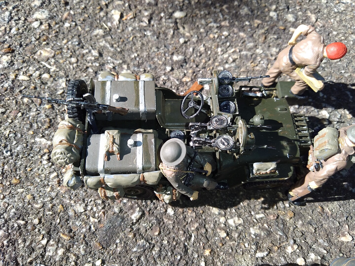 British SAS Commando 1944 w/2 Figure -- Plastic Model Military Vehicle ...