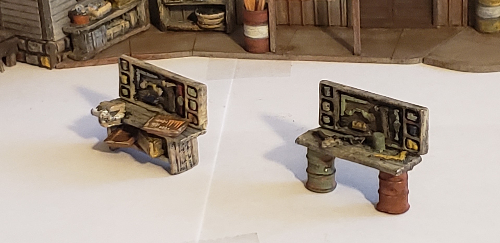 Work Bench Interior Details -- HO Scale Model Railroad Building ...