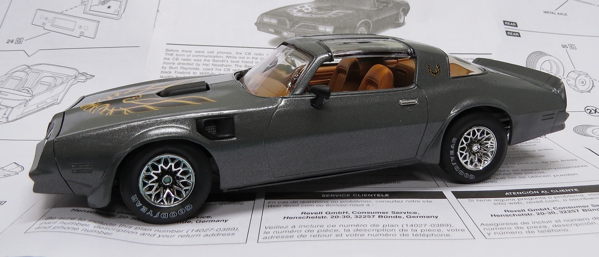 Smokey and the Bandit 1977 Firebird -- Plastic Model Car Kit -- 1/25 ...