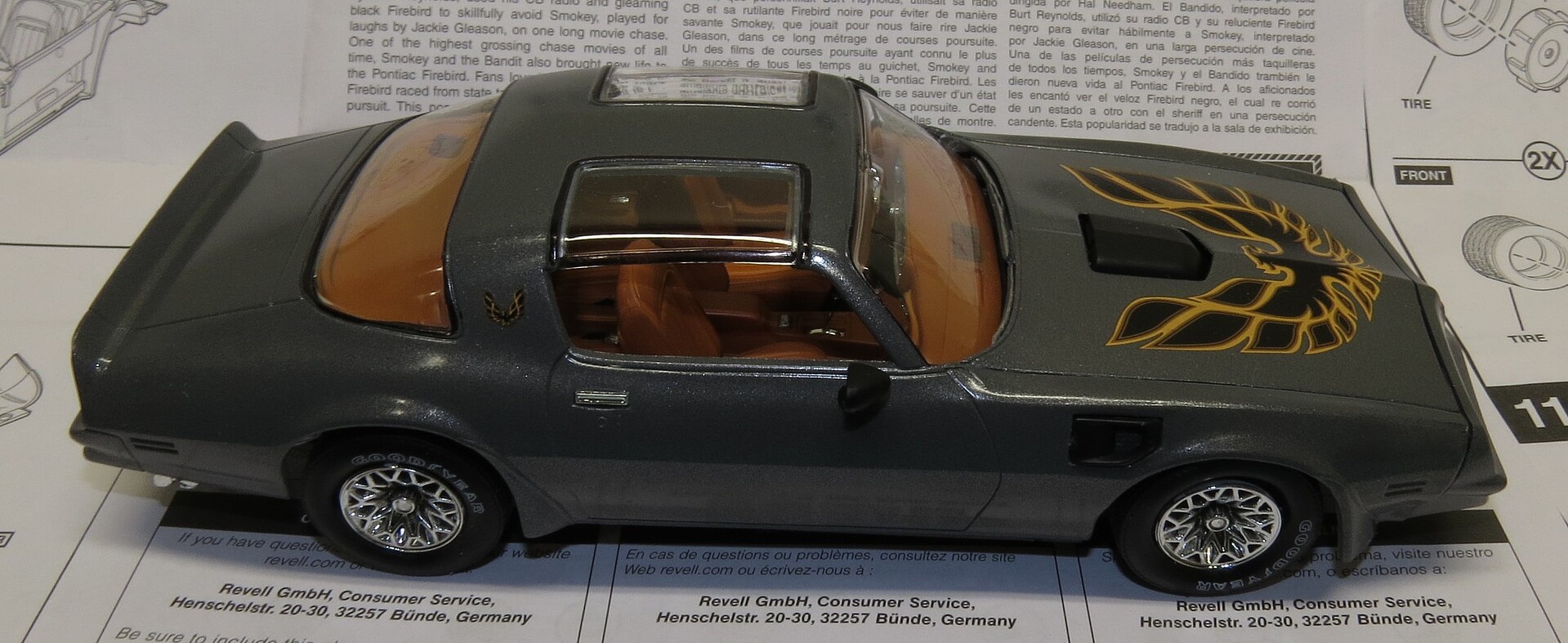 Smokey and the Bandit 1977 Firebird -- Plastic Model Car Kit -- 1/25 ...