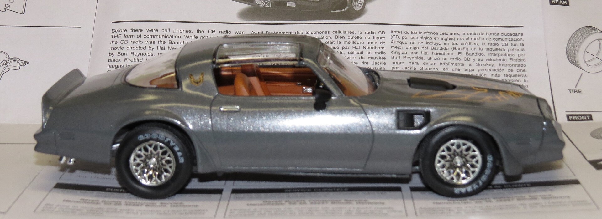 Smokey and the Bandit 1977 Firebird -- Plastic Model Car Kit -- 1/25 ...