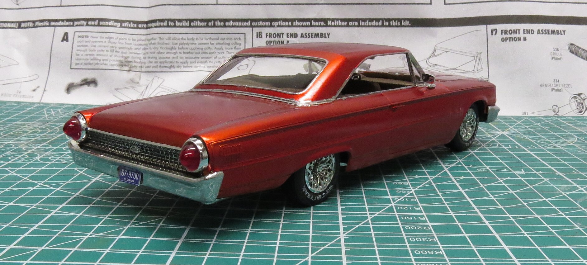 1963 Ford Galaxie -- Plastic Model Car Kit -- 1/25 Scale -- #1186 ...