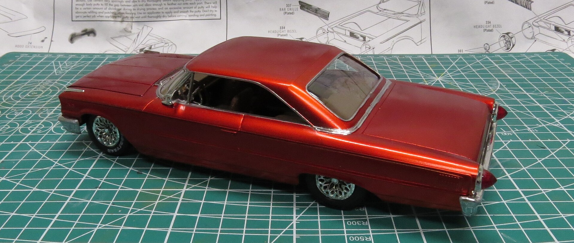 1963 Ford Galaxie -- Plastic Model Car Kit -- 1/25 Scale -- #1186 ...