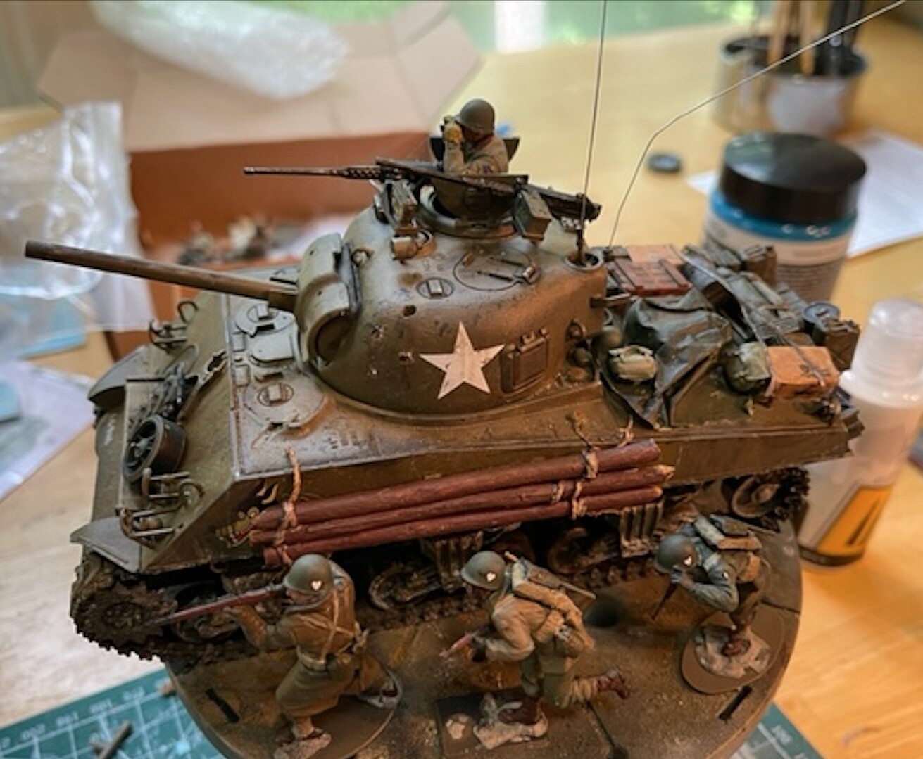 M4A3 Sherman 75mm Tank -- Plastic Model Military Vehicle Kit -- 1/35 ...