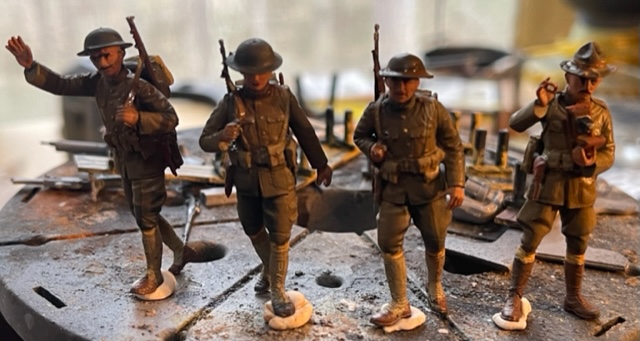 Gallery Pictures ICM WWI US Infantry 1917 (4) Plastic Model Military ...
