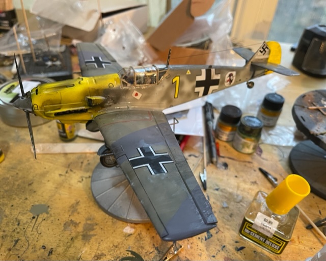 Messerschmitt Bf109E3 German Fighter -- Plastic Model Airplane Kit -- 1 ...