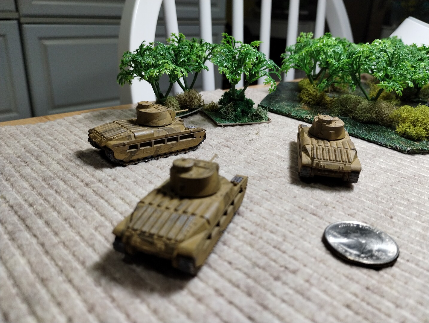 Matilda II British WWII Medium Tank -- Plastic Model Tank Kit -- 1/100 ...