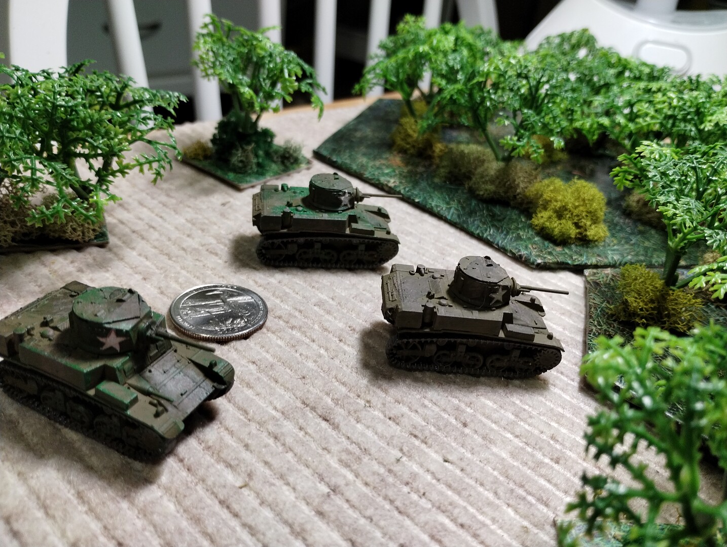 US Stuart Tank (Snap) (New Tool) -- 1/100 Scale Plastic Model Military ...