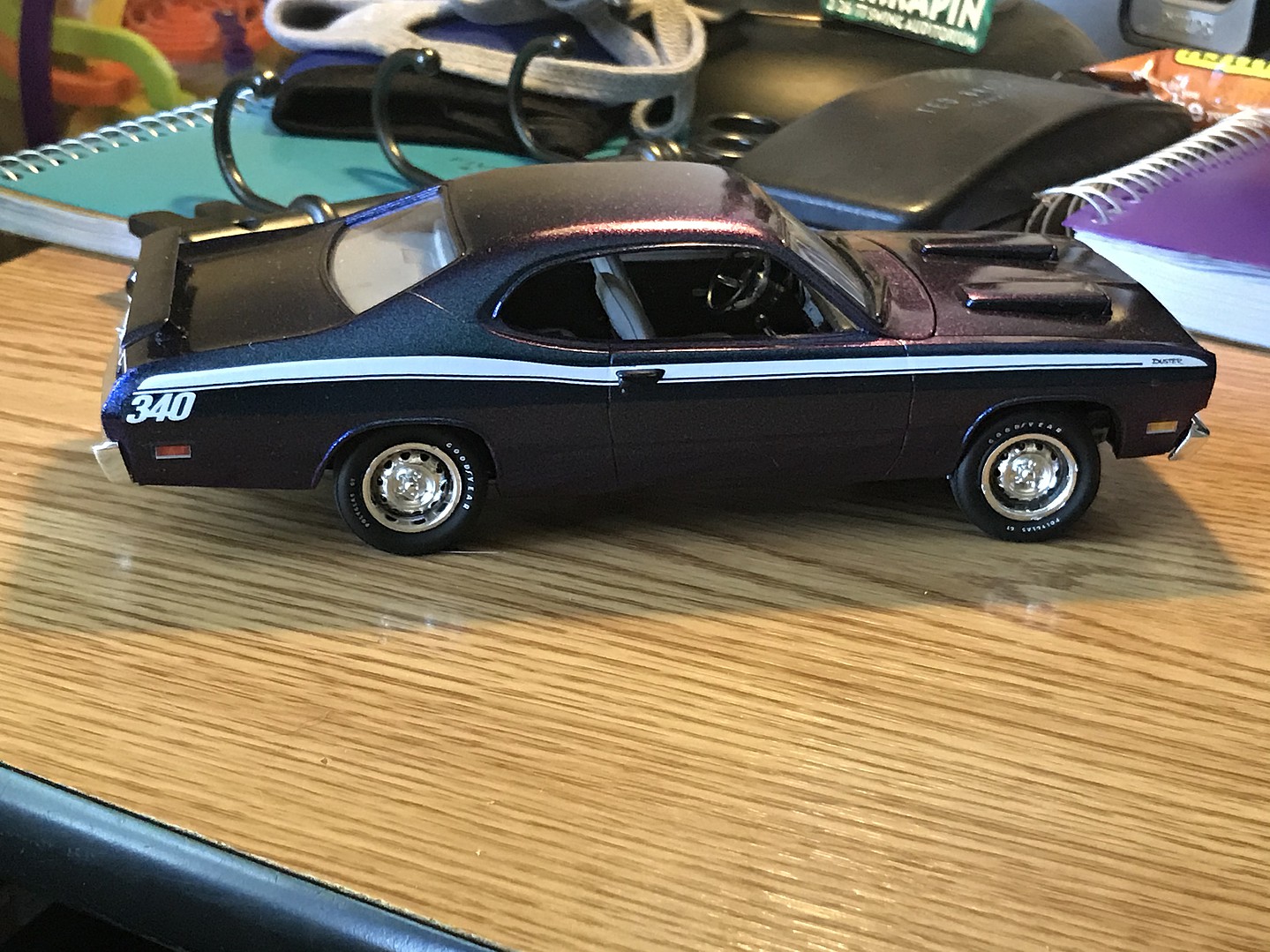 1971 Plymouth Duster 340 -- Plastic Model Car Kit -- 1/25 Scale ...