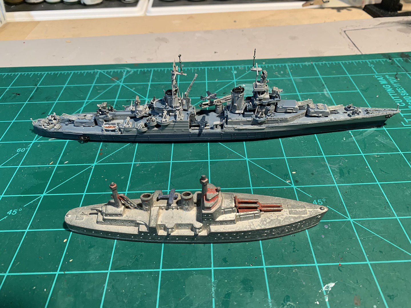US Navy Indianapolis Cruiser Boat Plastic Model Military Ship Kit