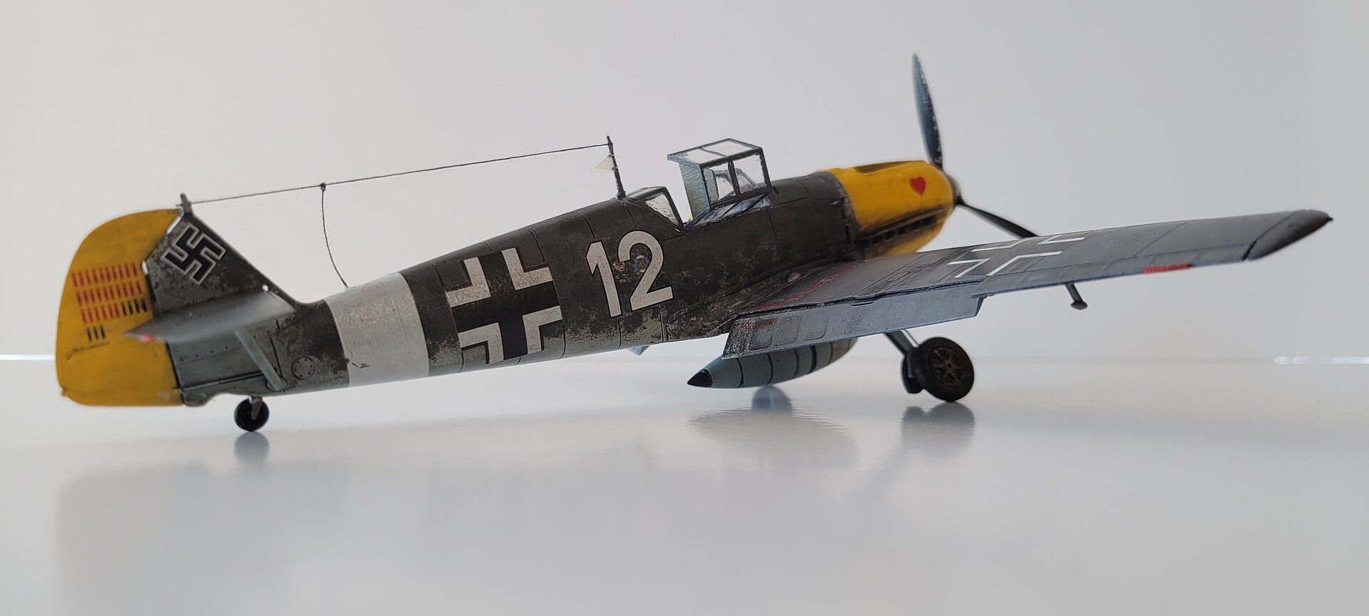 Messerschmitt Bf109E-4/7 Tropical Fighter WWII -- Plastic Model ...