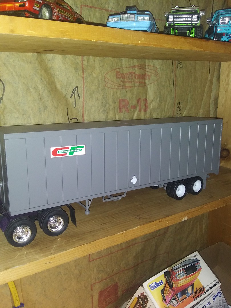 Big Rig Semi Trailer -- Plastic Model Trailer Kit -- 1/25 Scale ...