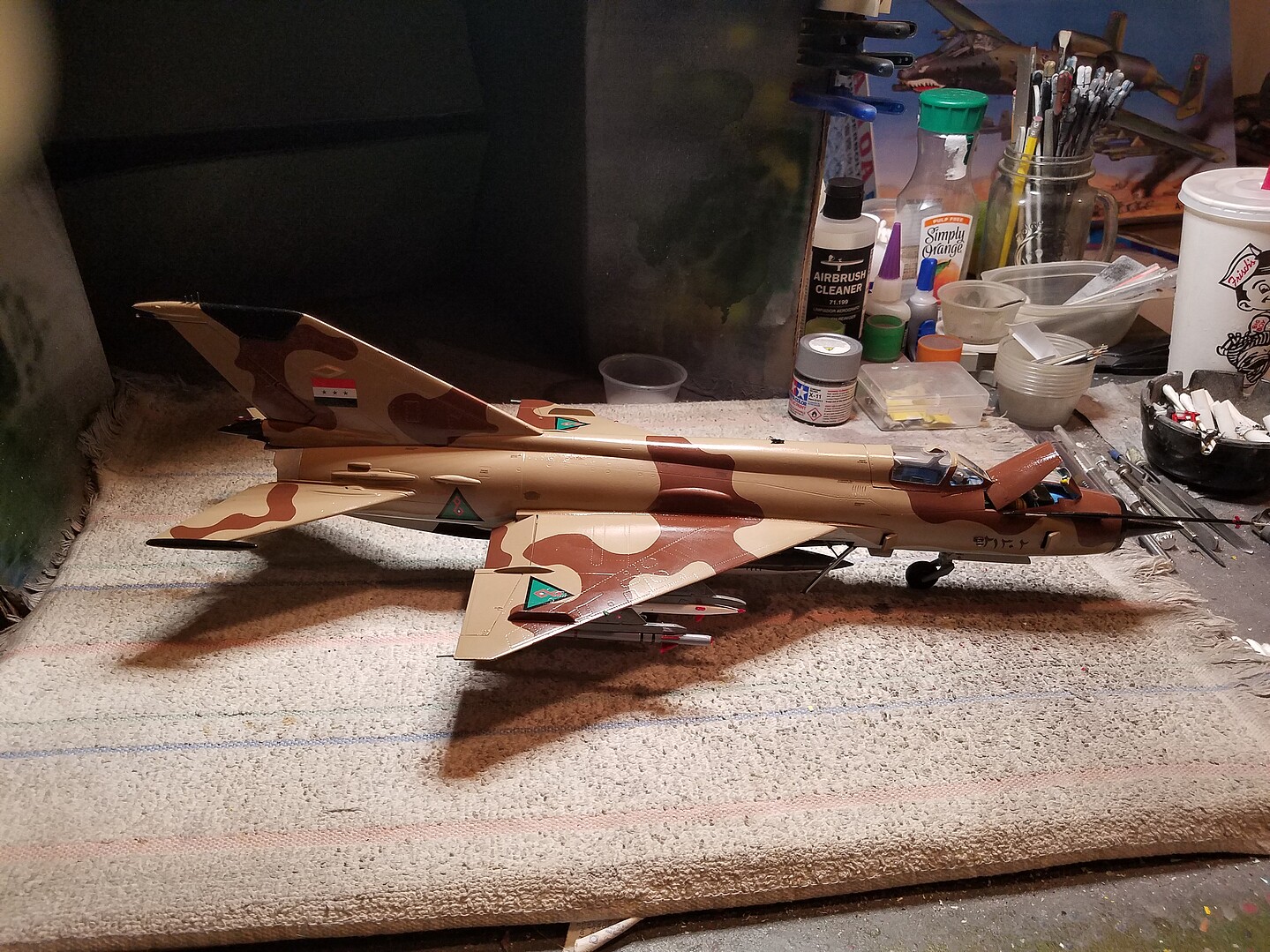 Mig21 MF Fishbed J Single-Seat Tactical Fighter -- Plastic Model ...