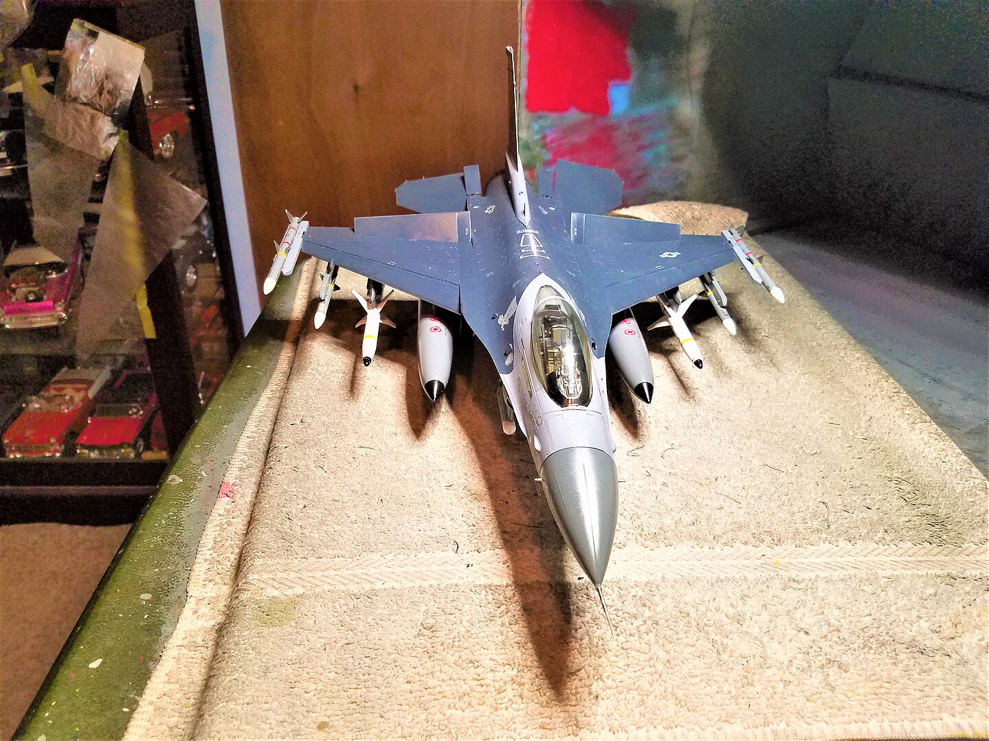 F16CJ Block 50 Fighting Falcon Jet -- Plastic Model Airplane Kit -- 1/ ...