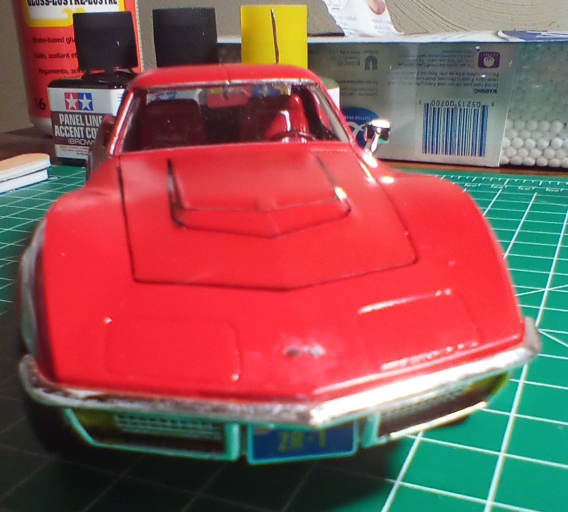 1970 Chevy Corvette Coupe -- Plastic Model Car Kit -- 1/25 Scale ...
